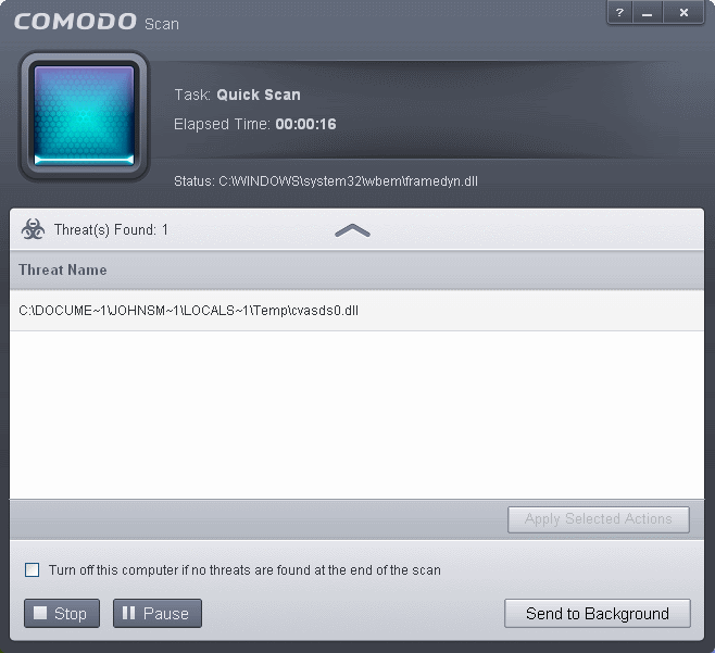 Run a Quick Scan, Scan My PC, Virus Scan, Virus Removal | Internet Security v6.2